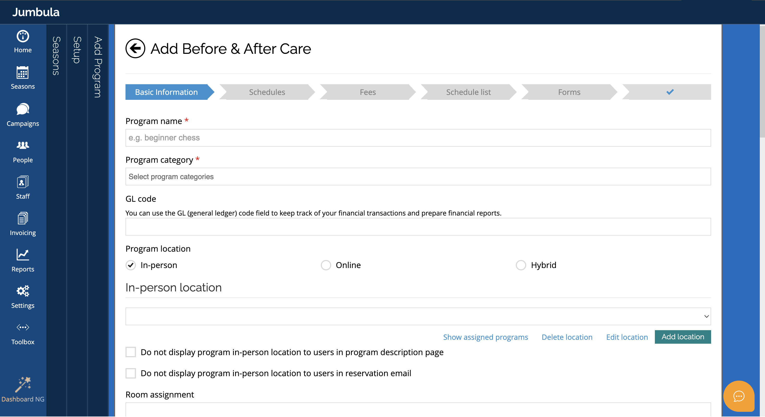 How to set up a before/after care program?