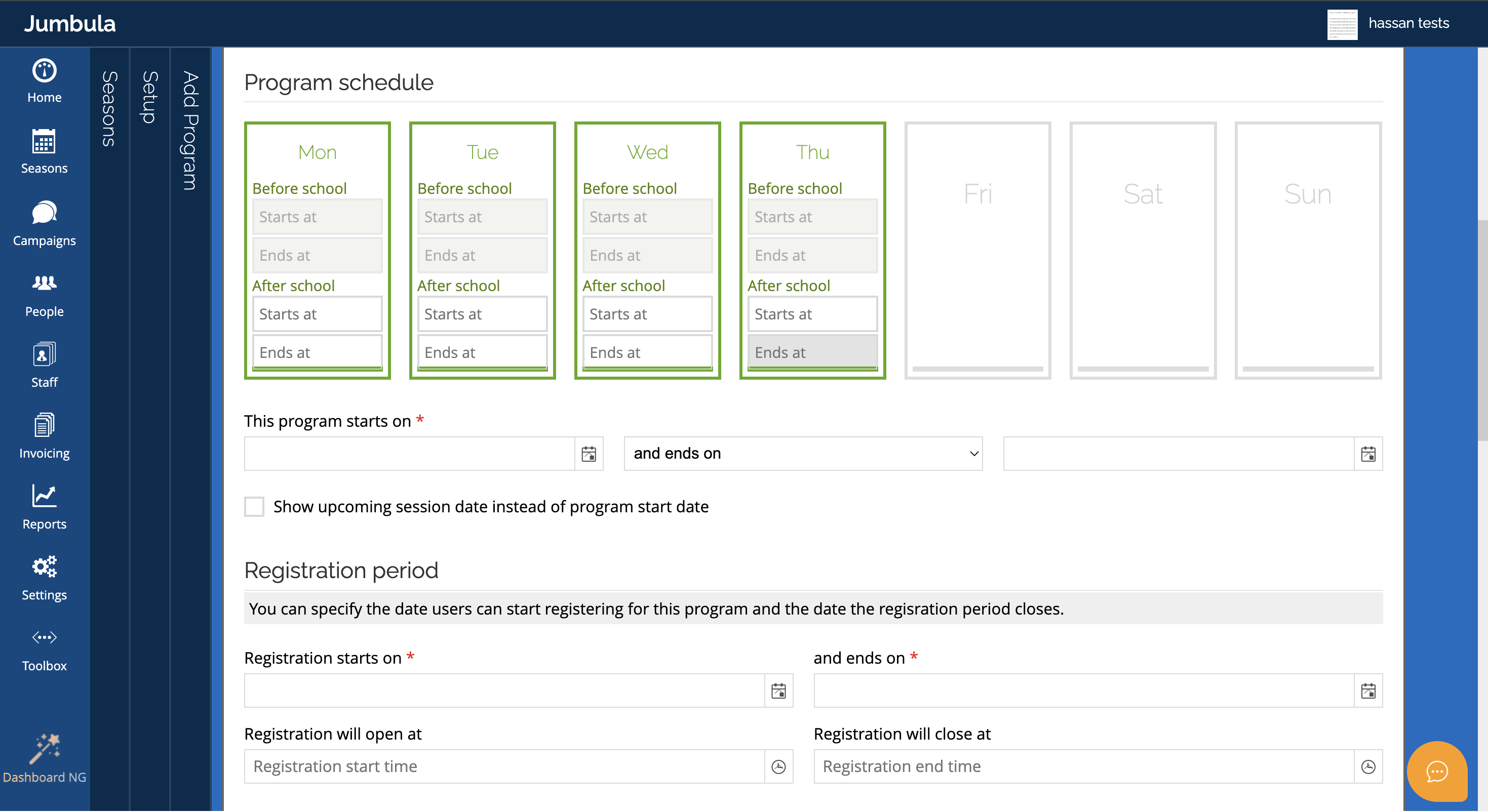How to set up a before/after care program?